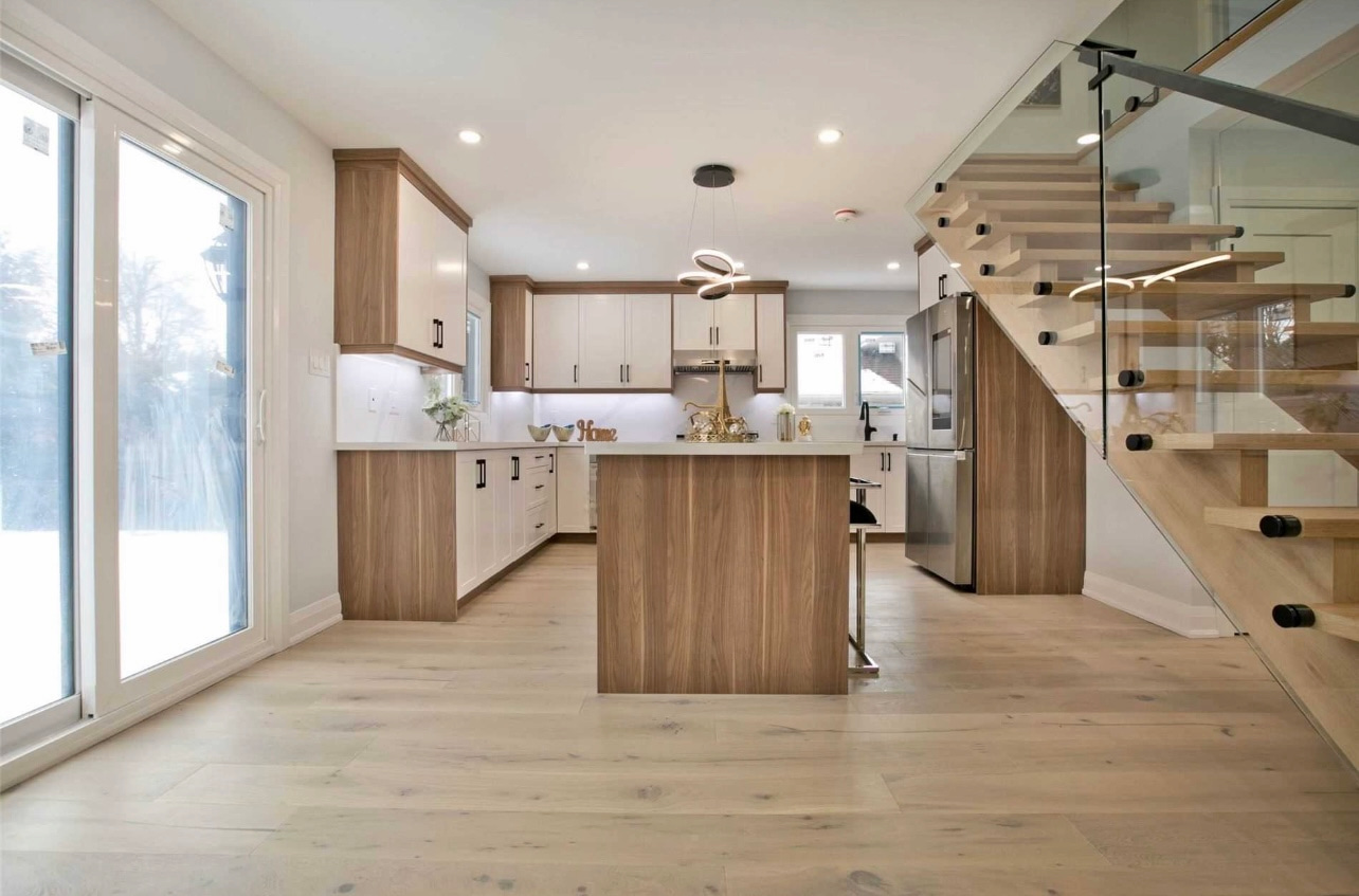 Modern L-Shaped Kitchen Design | Summit Contractors Portfolio